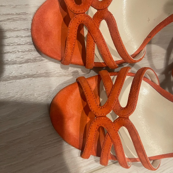 Jimmy Choo | Shoes | Jimmy Choo Mimi 0 Orange Suede 38 Eu 8 Us Strappy ...